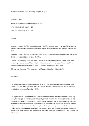 Thomas Mumba v. The people - IN THE MATTER OF SECTION 53 (i) OF THE ...