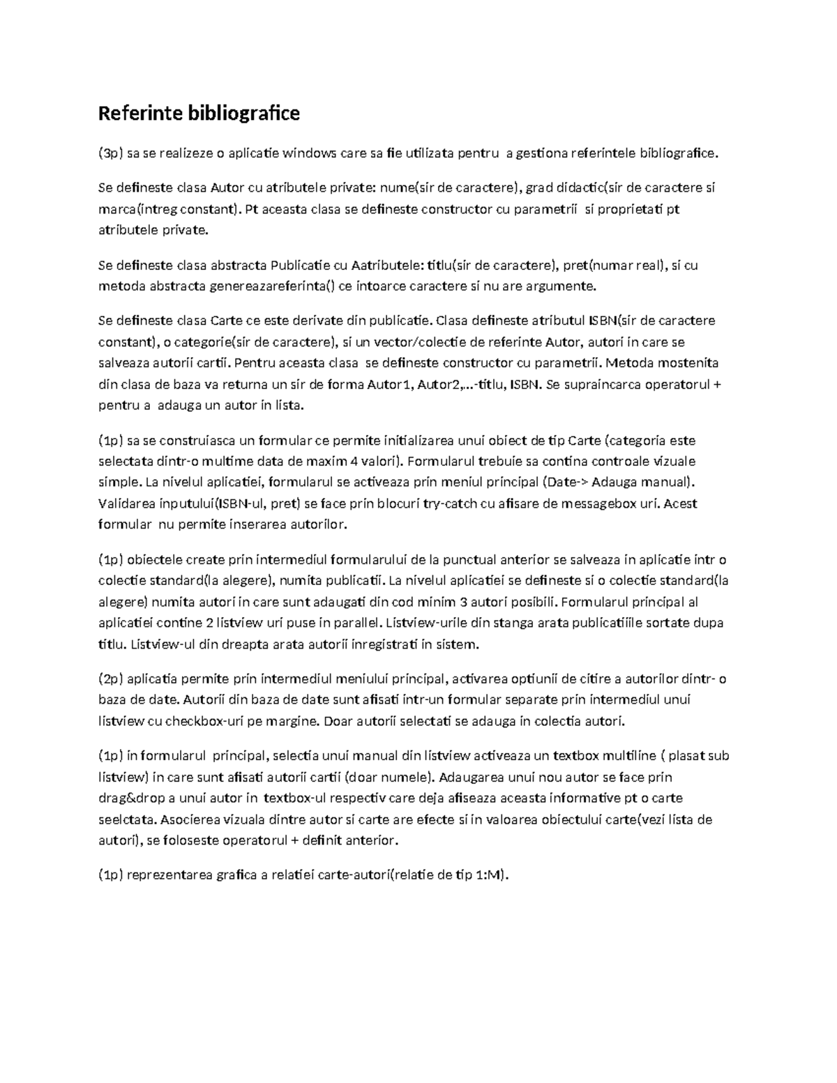 Referințe Bibliografice - Aplicație Windows pentru Gestionare (3p ...