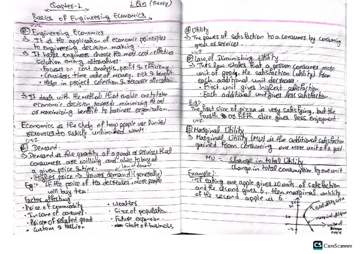 Engineering Economics: Key Concepts from Chapters 1, 2, and 7 - Studocu