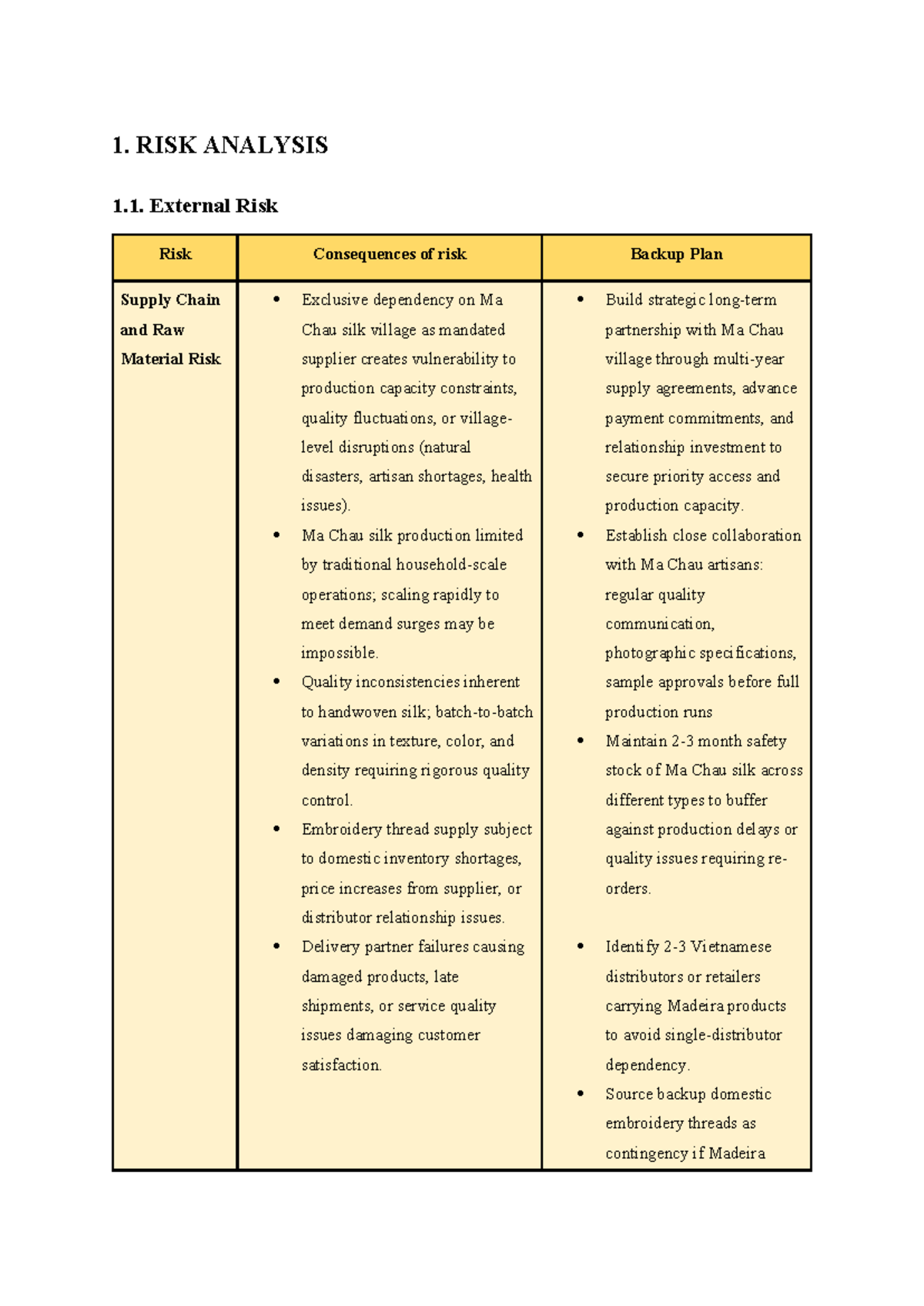Risk Analysis in Project Management: Identifying External and Internal ...
