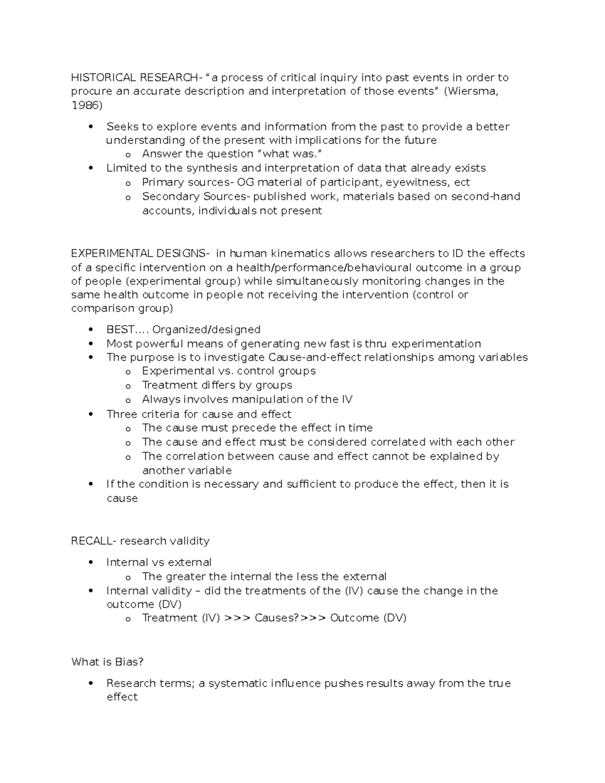 HIST 101: Lecture 4 - Critical Inquiry & Experimental Design Insights ...