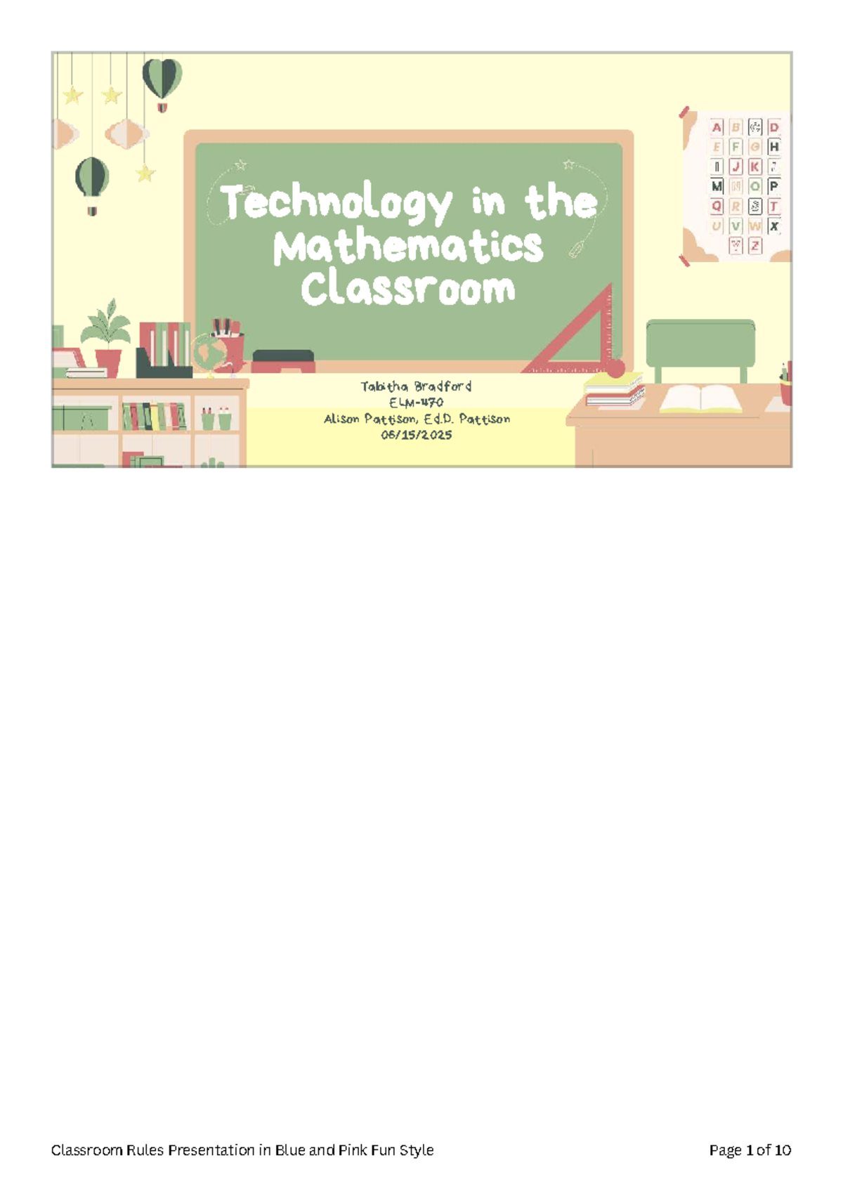Technology Integration in the Math Classroom: Kahoot!, Prodigy, and ...