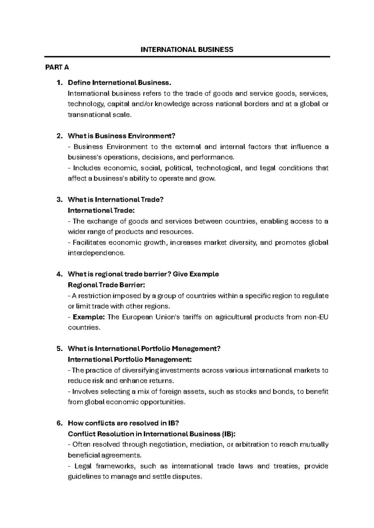 International Business (IB) Overview & Key Challenges in Development ...
