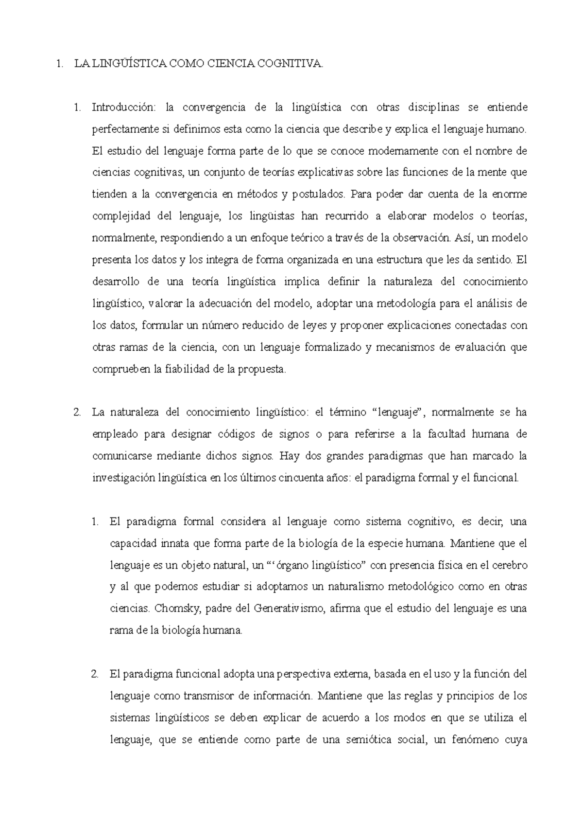 Teoría Lingüística 2024: Evolución y Paradigmas de la Gramática ...