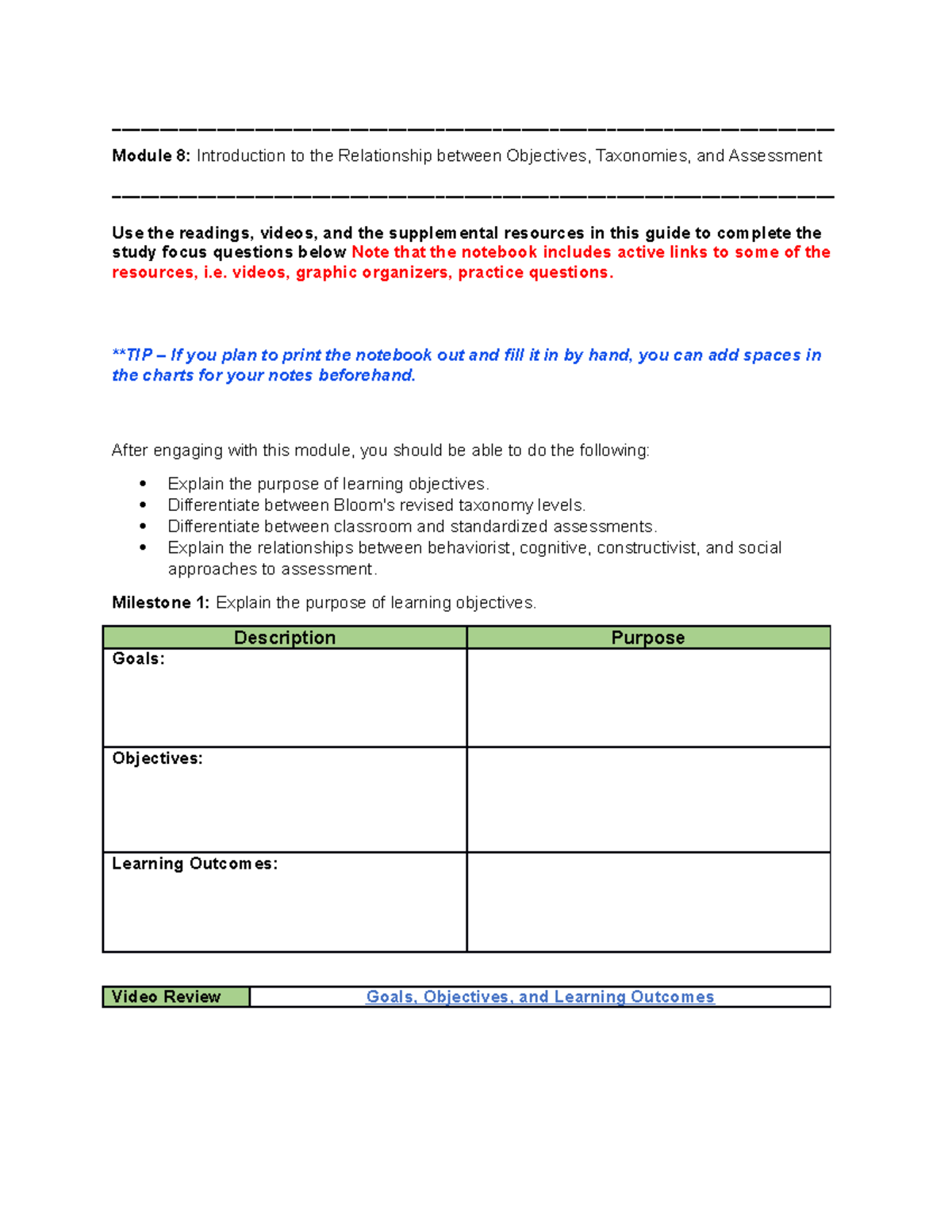 Module 8 Notebook (4-21) - - Studocu