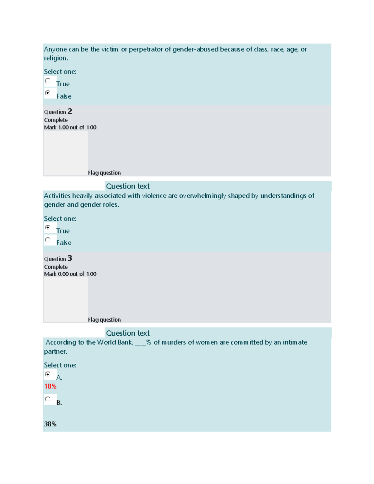 Gender-Society Quiz Answers for Prelim Exam (Course Code: GS101) - Studocu