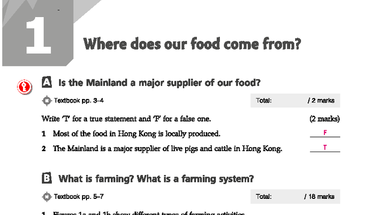 F1&2 Assignment: Understanding Food Sources and Farming Systems - Studocu