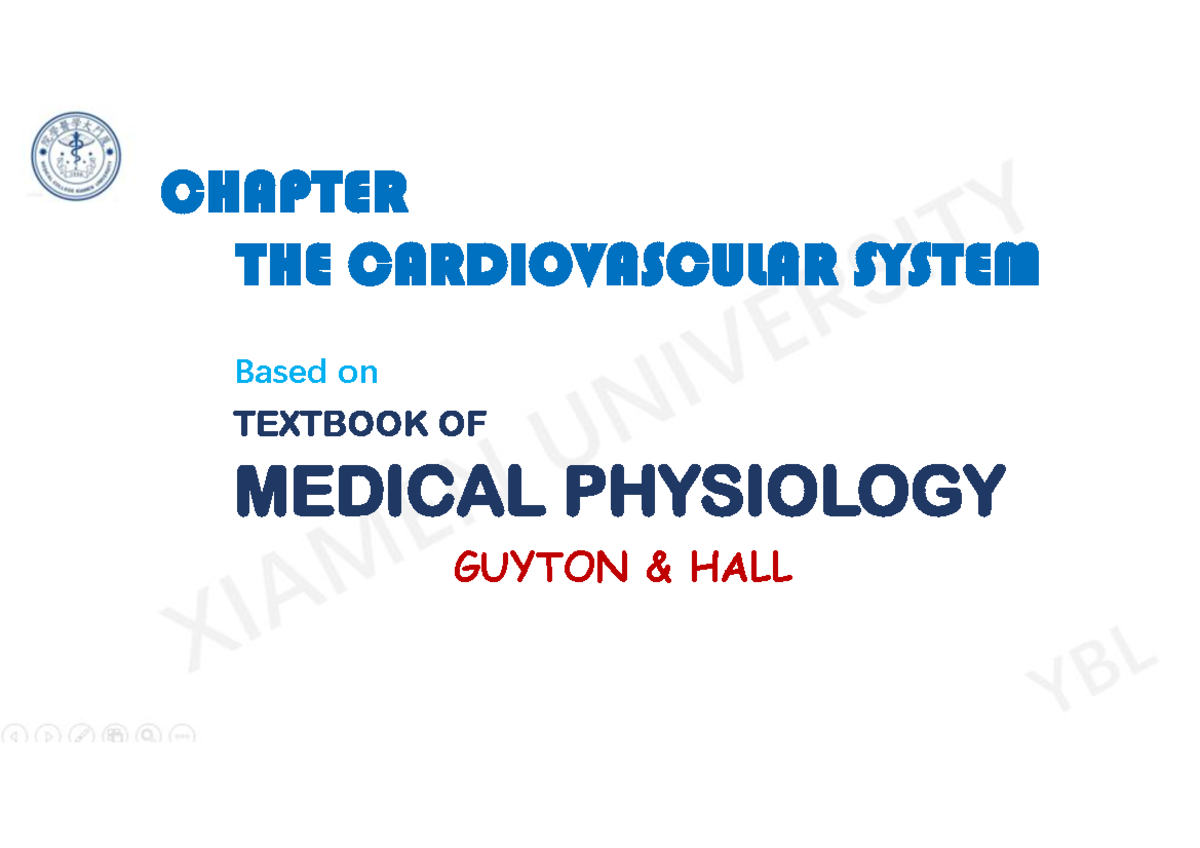Physiology-Circulatory System - Based on TEXTBOOK OF MEDICAL PHYSIOLOGY ...
