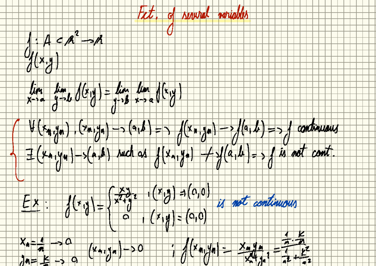 Advanced Calculus: Multivariable Functions and Continuity (C-Math ...