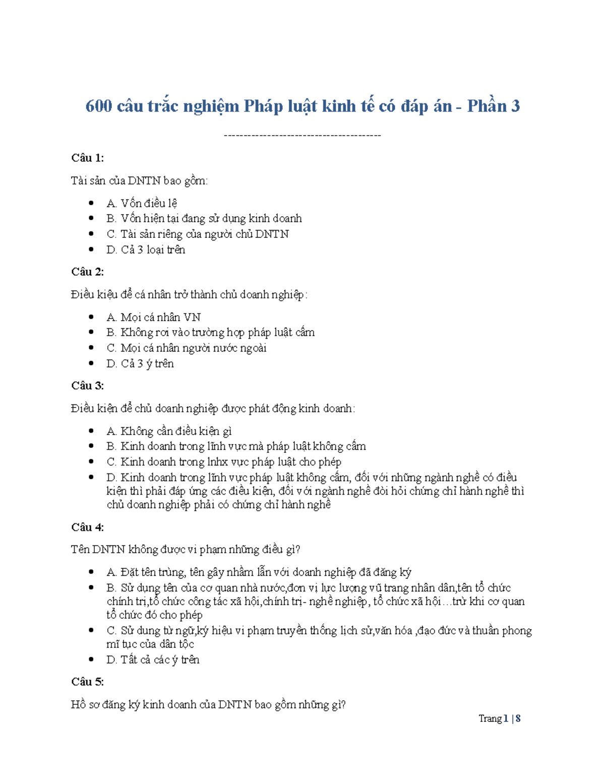 600-cau-trac-nghiem-phap-luat-kinh-te-co-dap-an-phan-3 2024 12 23 - 600 câu trắc nghiệm Pháp ...