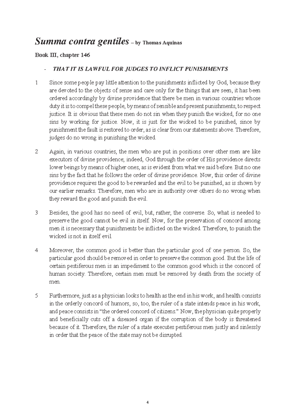 Textunderlag Thomas av Aquino och Avery Dulles - Summa contra gentiles ...