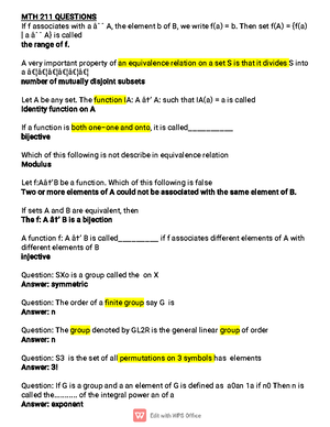[Solved] A function from one vector space to another that respects each ...