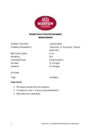 N5 Financial Accounting June 2019 past paper - N560 (E) (J3)H NATIONAL ...