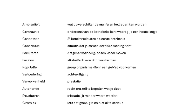 Woordenlijst voor Nl tw 2: Ambiguïteit & Connotatie Verkenning ...