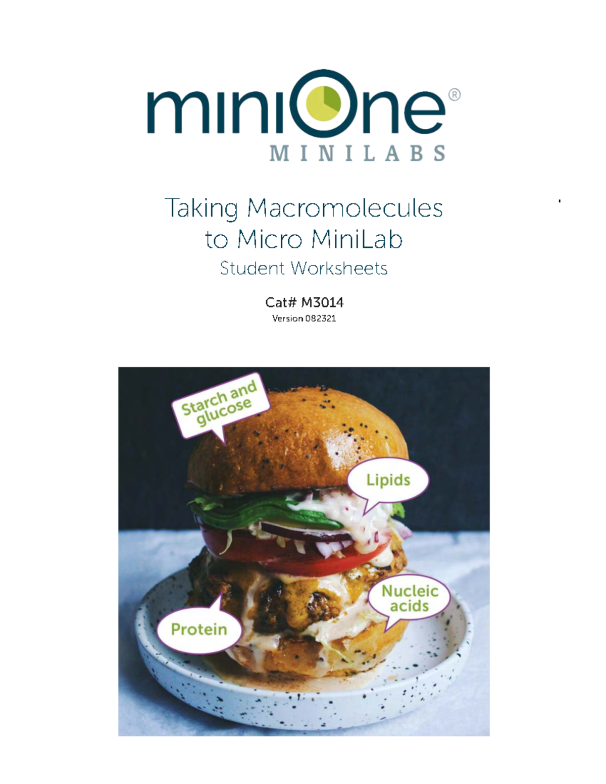 Taking Macromolecules to Micro MiniLab (M3014) - Student Worksheets ...