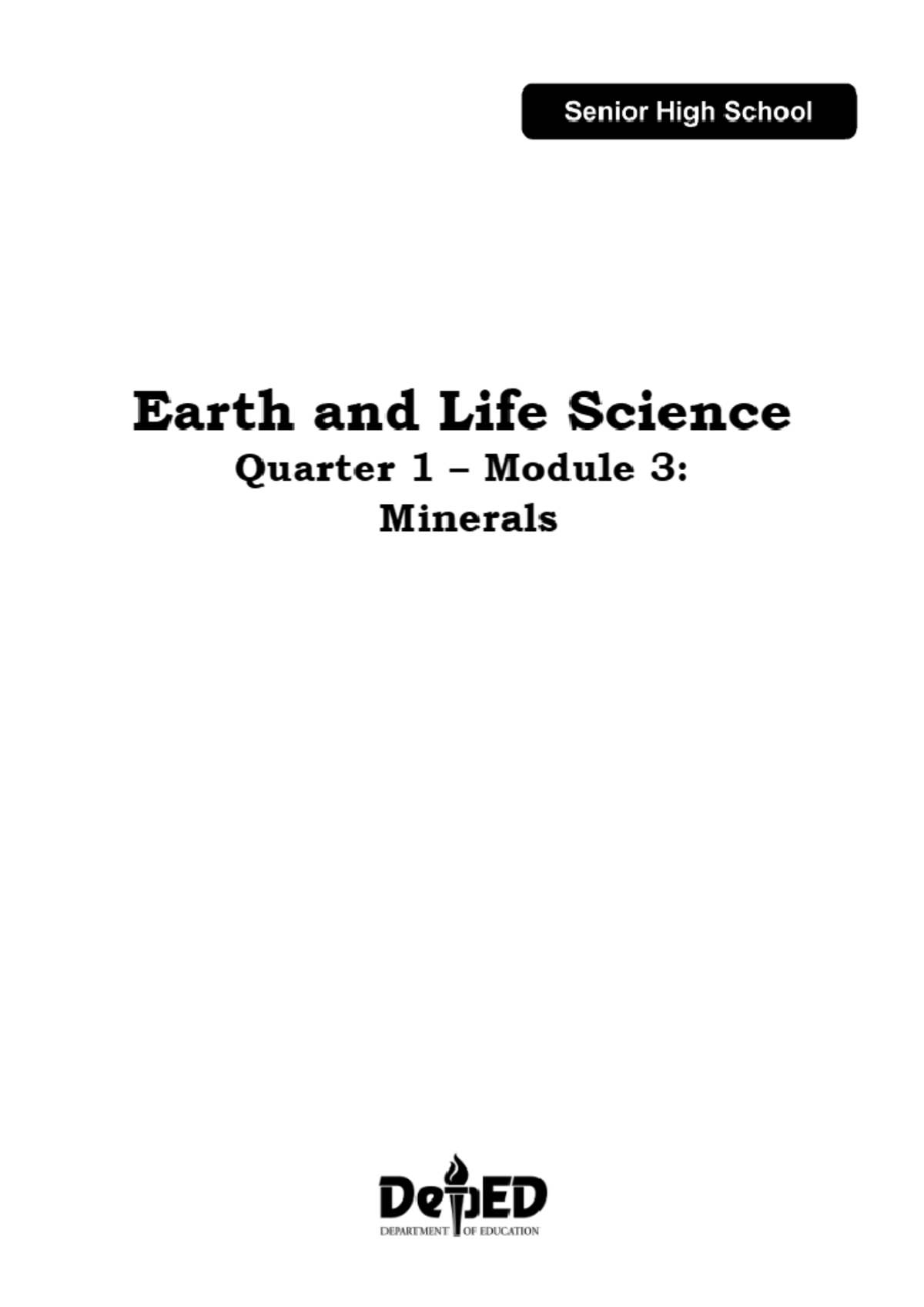 Earth and Life Science Q1 Module 3 Overview and Key Concepts - Studocu
