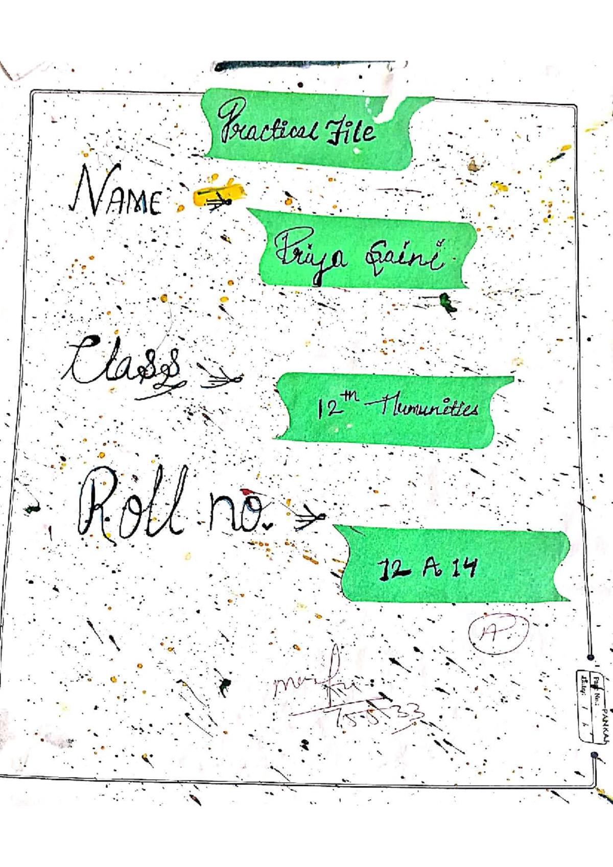 Class 12 Fine Art Practical File by Priya Saine - Studocu