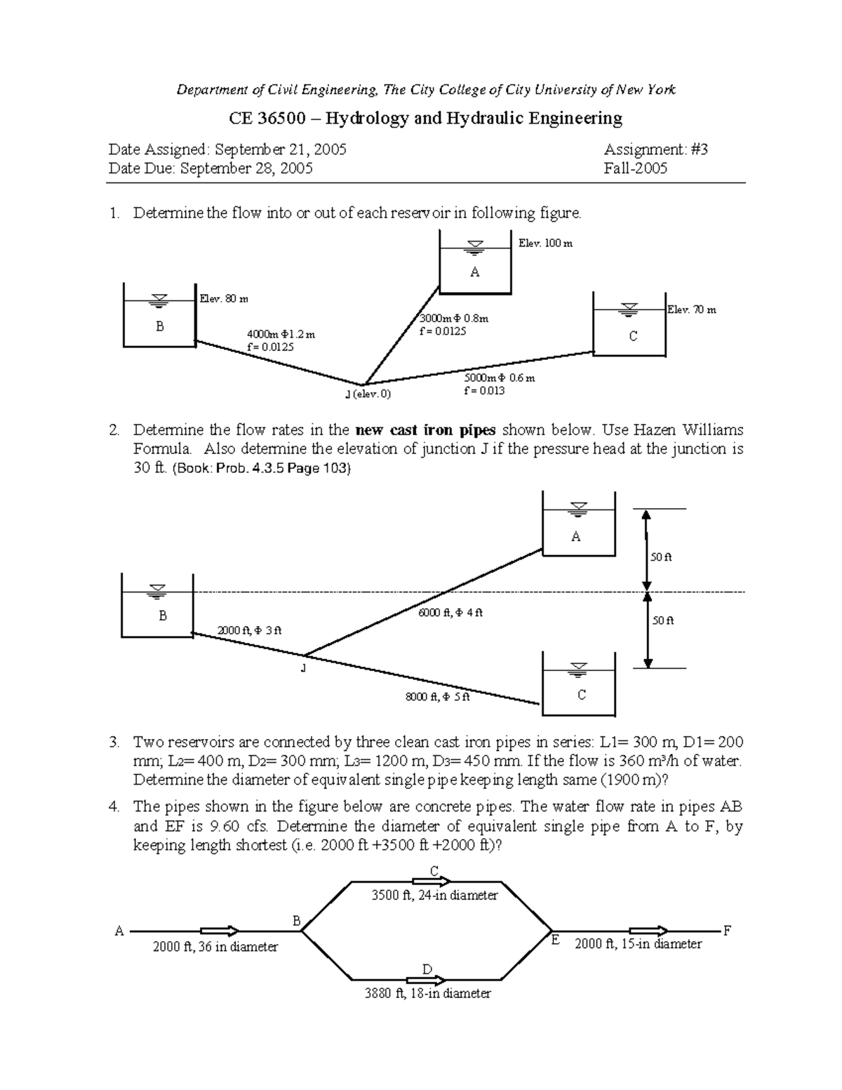 HW-3 - homework - Department of Civil Engineering, The City College of ...