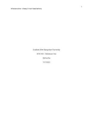 BUS 400 - Module One Assignment - Module One Assignment Shantia Wesley ...