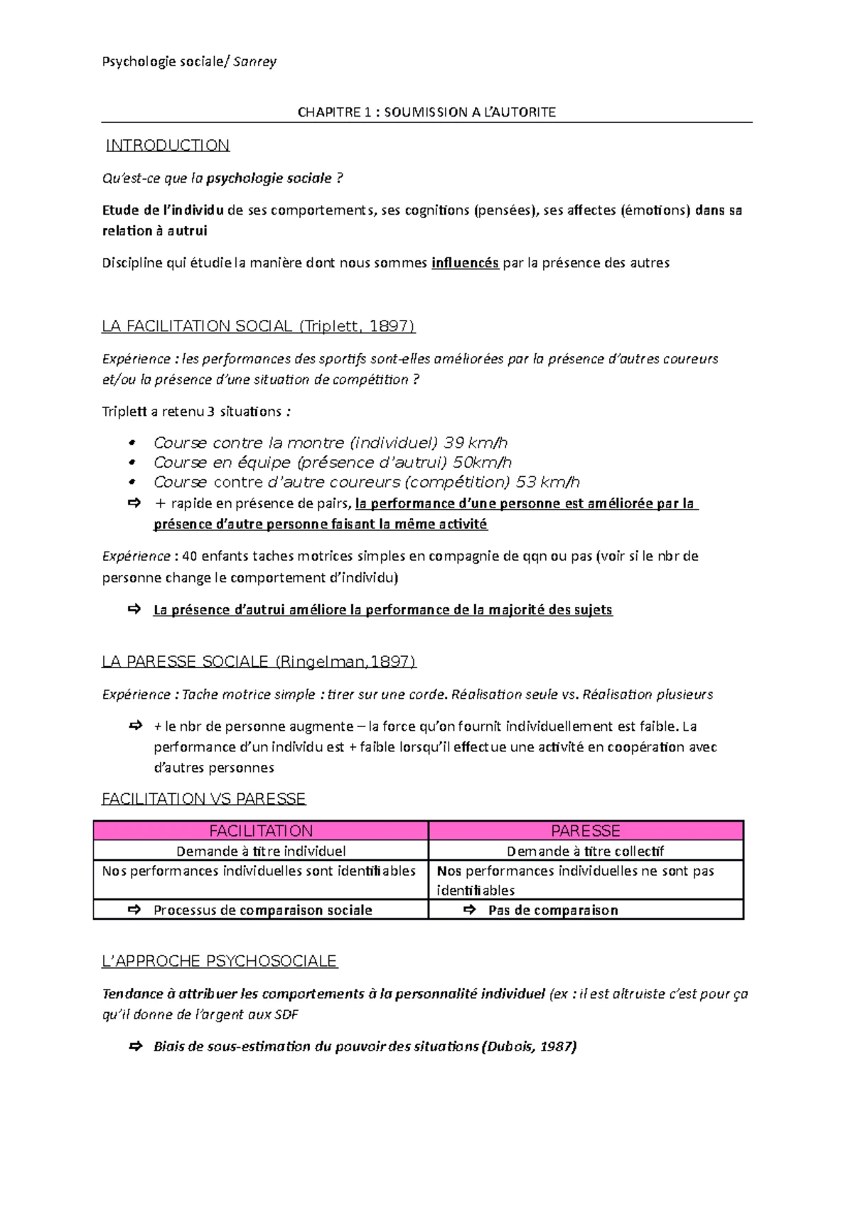 Analyse fonctionnelle TD - Modèle SORC et Circles Vicieux - Studocu