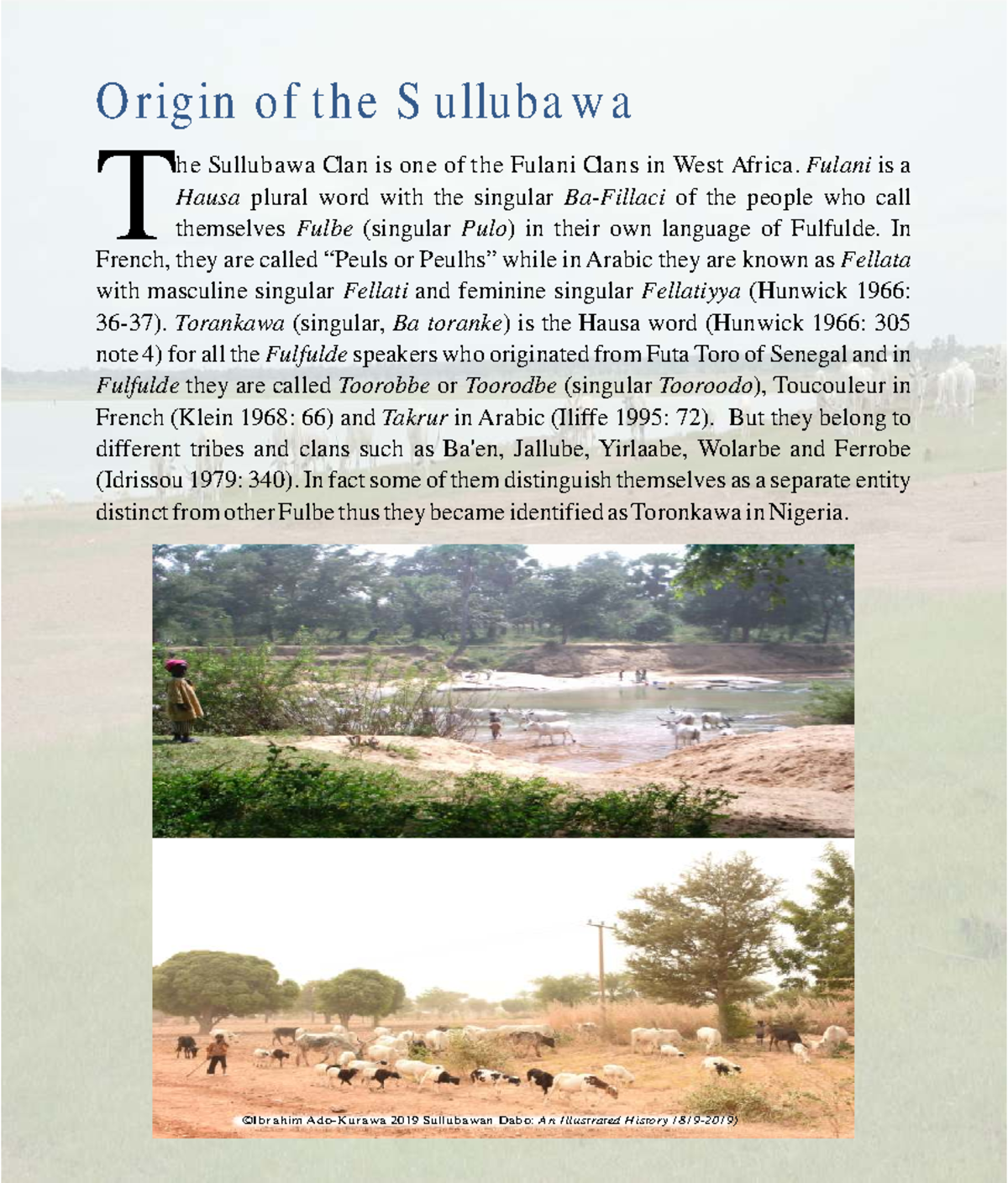 Origin and History of the Sullubawa Clan in West Africa - Studocu