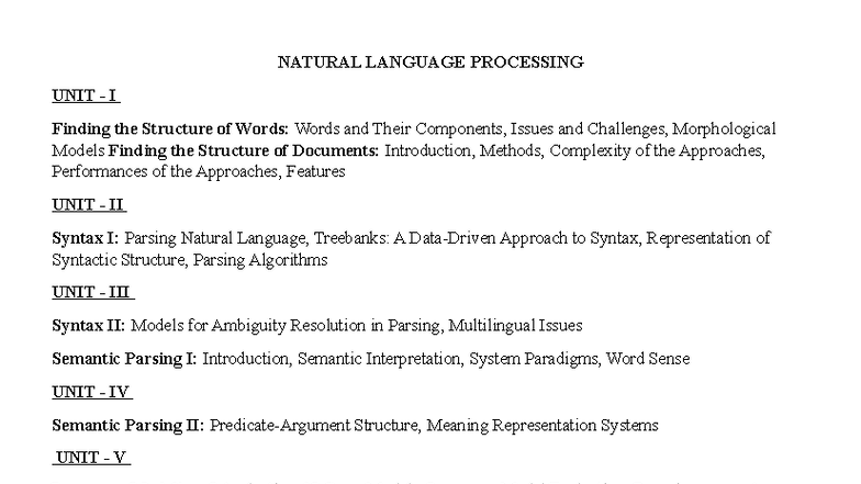NLP 101: Comprehensive Summary of Natural Language Processing Units ...