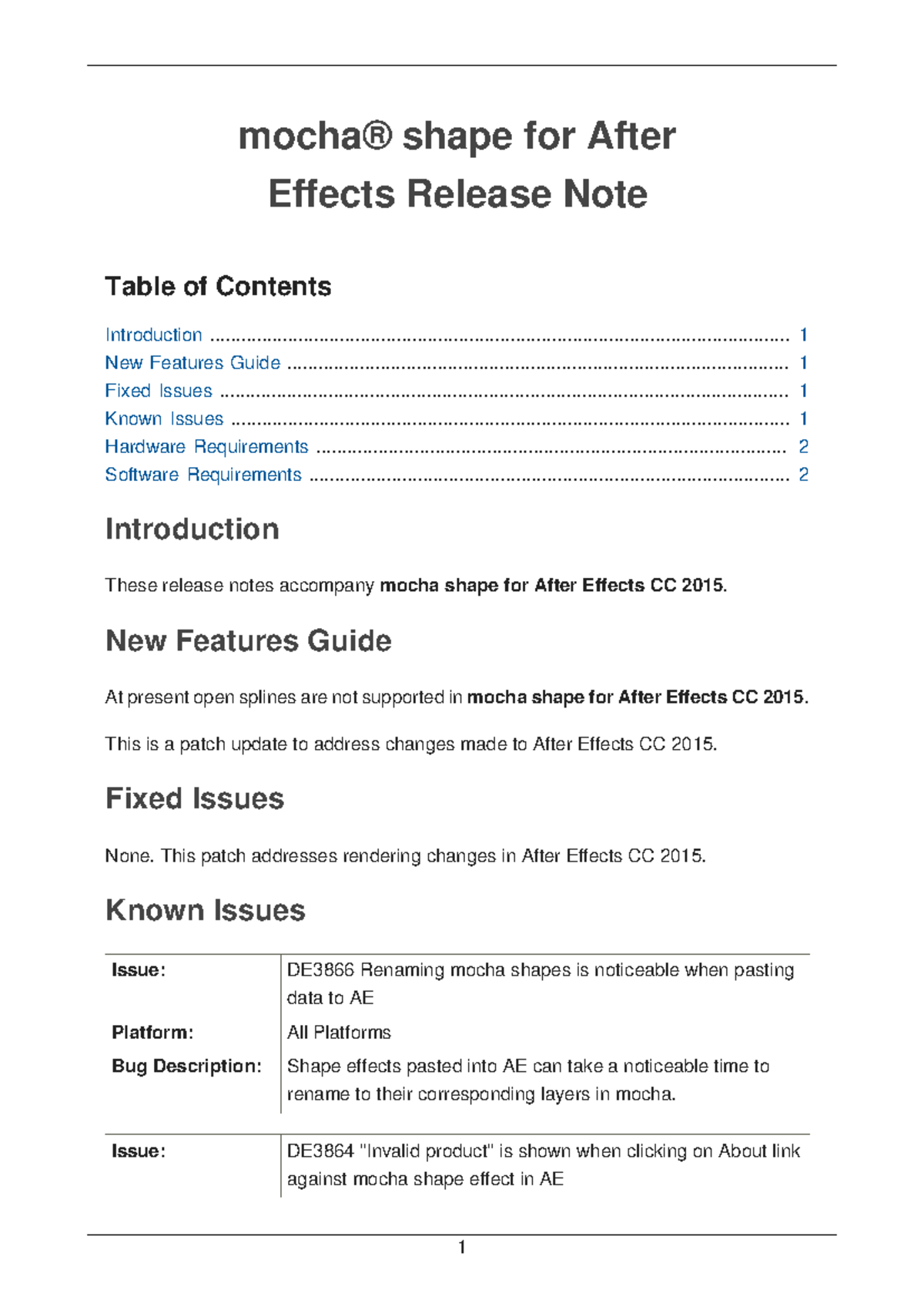 Mocha shape for After Effects Release Notes - 1 mocha® shape for After ...