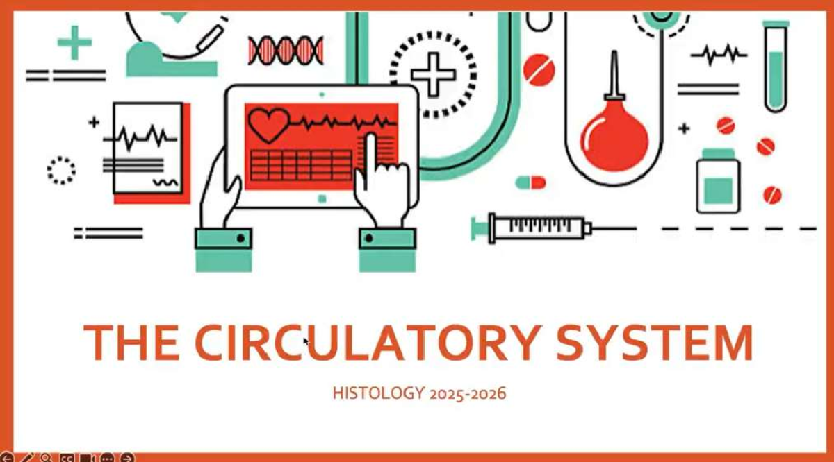 HH Circulatory System Histology: Blood & Lymphatic Vessels - Studocu