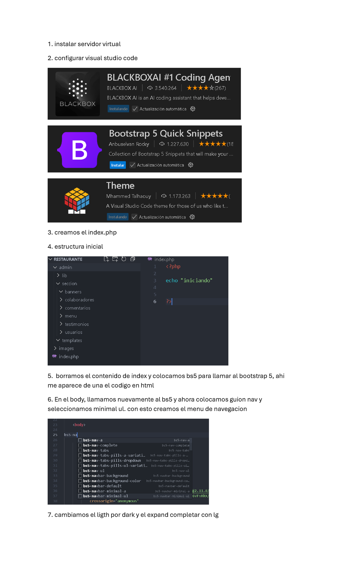 Guia1algoritmos - guias - instalar servidor virtual configurar visual ...
