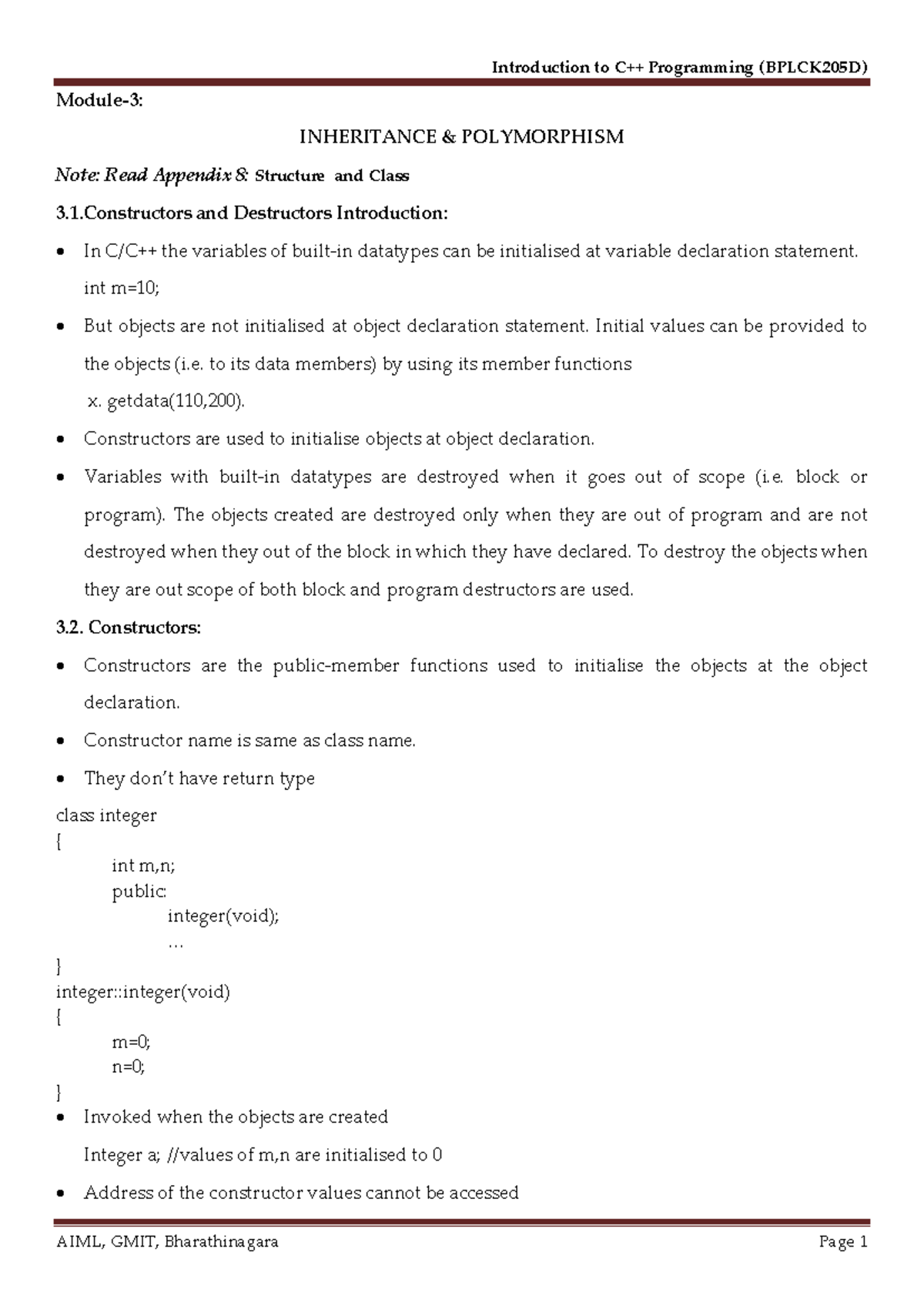Introduction to Programming Concepts: Inheritance & Polymorphism ...