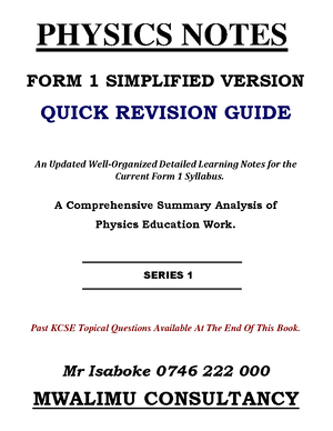 FORM 1 COMP Simplified Notes - COMPUTER STUDIES NOTES FORM 1 SIMPLIFIED ...