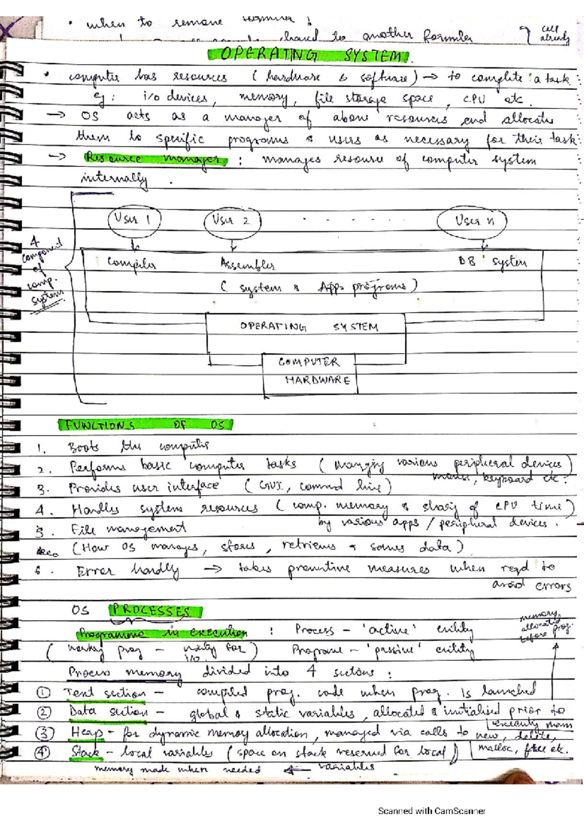 Operating System Concepts: Resource Management and Process Scheduling ...