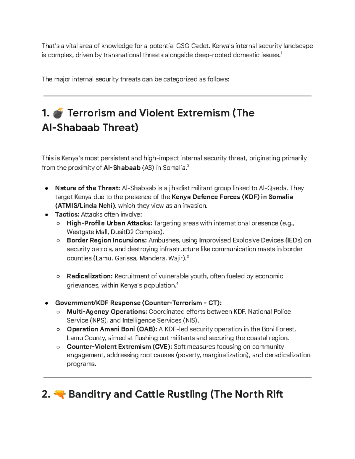 Understanding Internal Security Threats for GSO Cadets - Studocu