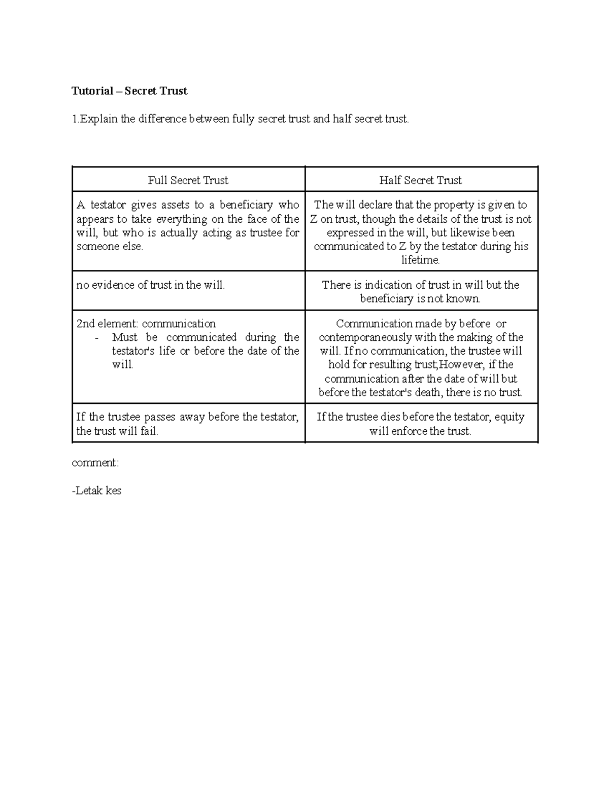 EQT TUTO 2 ST - Tutorial – Secret Trust 1 the difference between fully ...