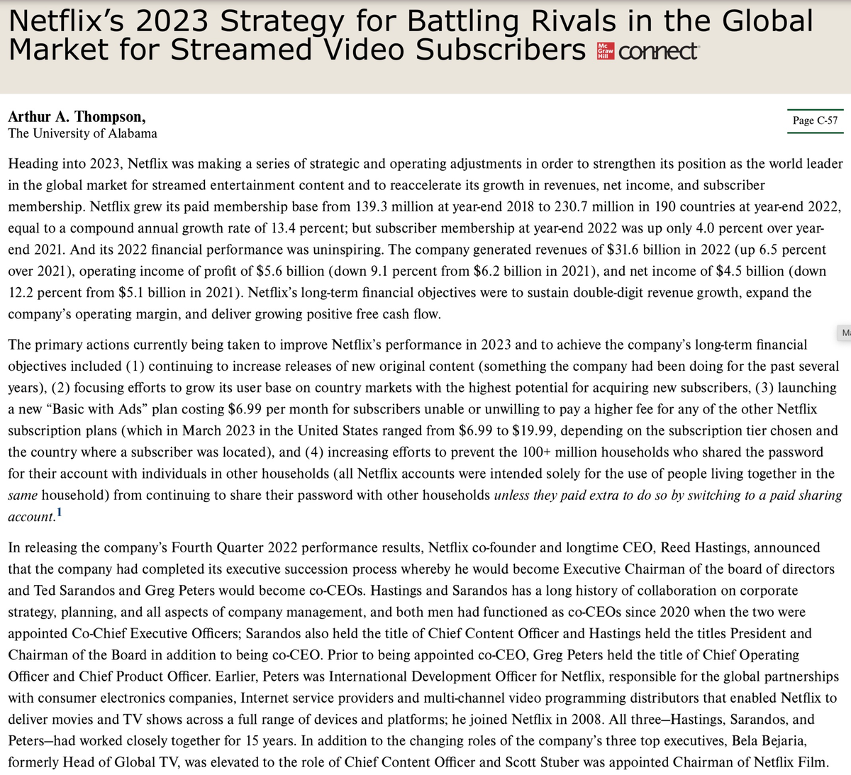 Netflix's 2023 Strategies for Competing in the Streaming Market - Studocu