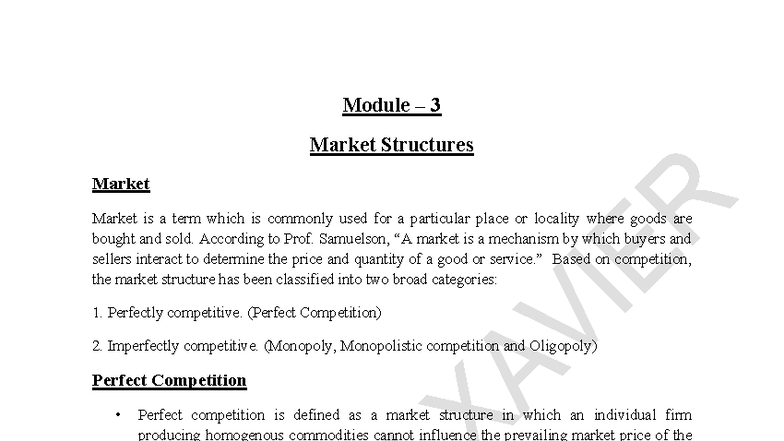 Module 3 Market Structures: Perfect Competition & Monopoly Insights ...