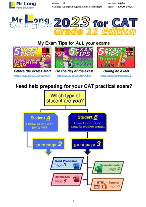 CAT Notes excell - cheat sheets - MS-EXCEL LECTURE NOTES PREAMBLE ...