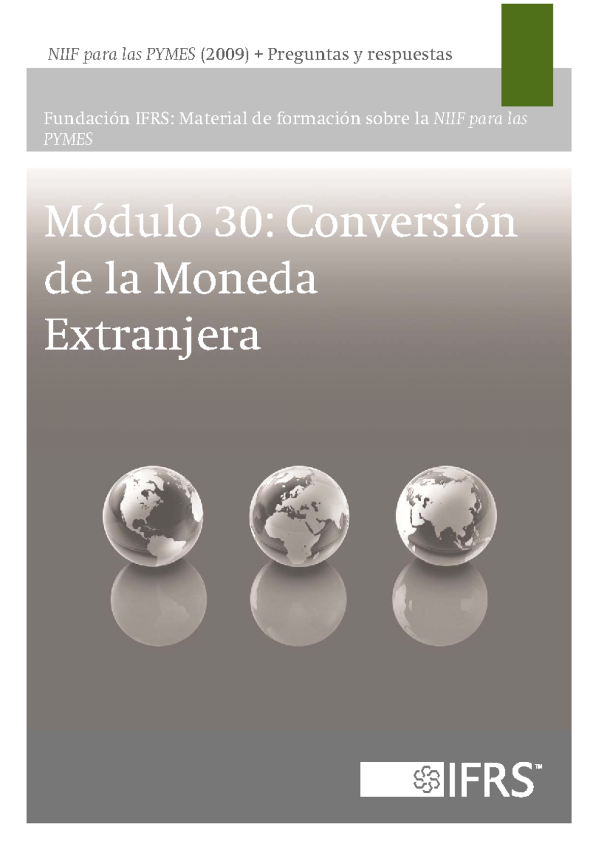 Módulo 30: Conversión de la Moneda Extranjera - NIIF para PYMES 2013 ...