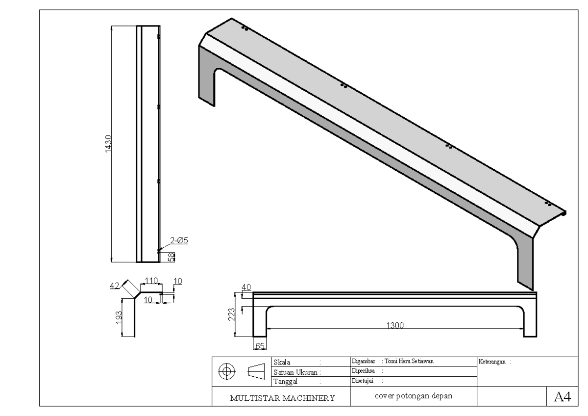 Cover potongan depan-Layout 3-Layout 2 - Computer Aided Desain - Satuan ...