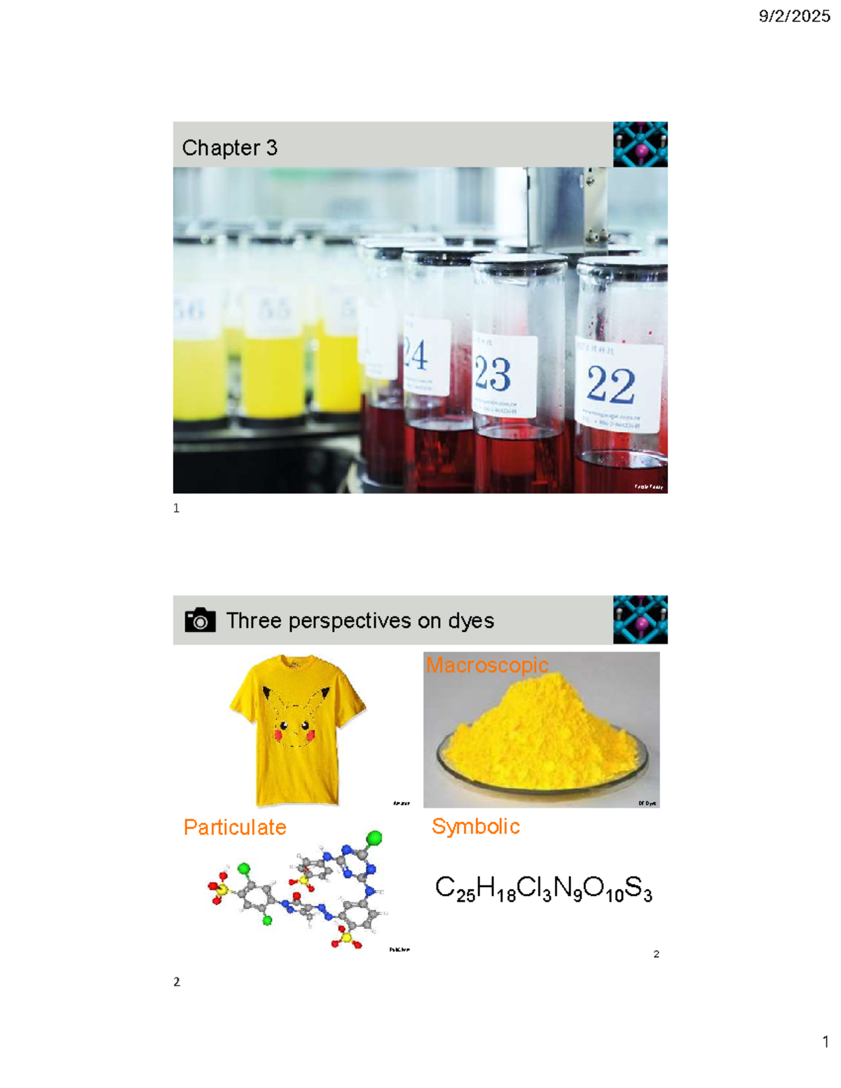 Chapter 3: Chemical Equations & Aqueous Reactions Overview - Studocu