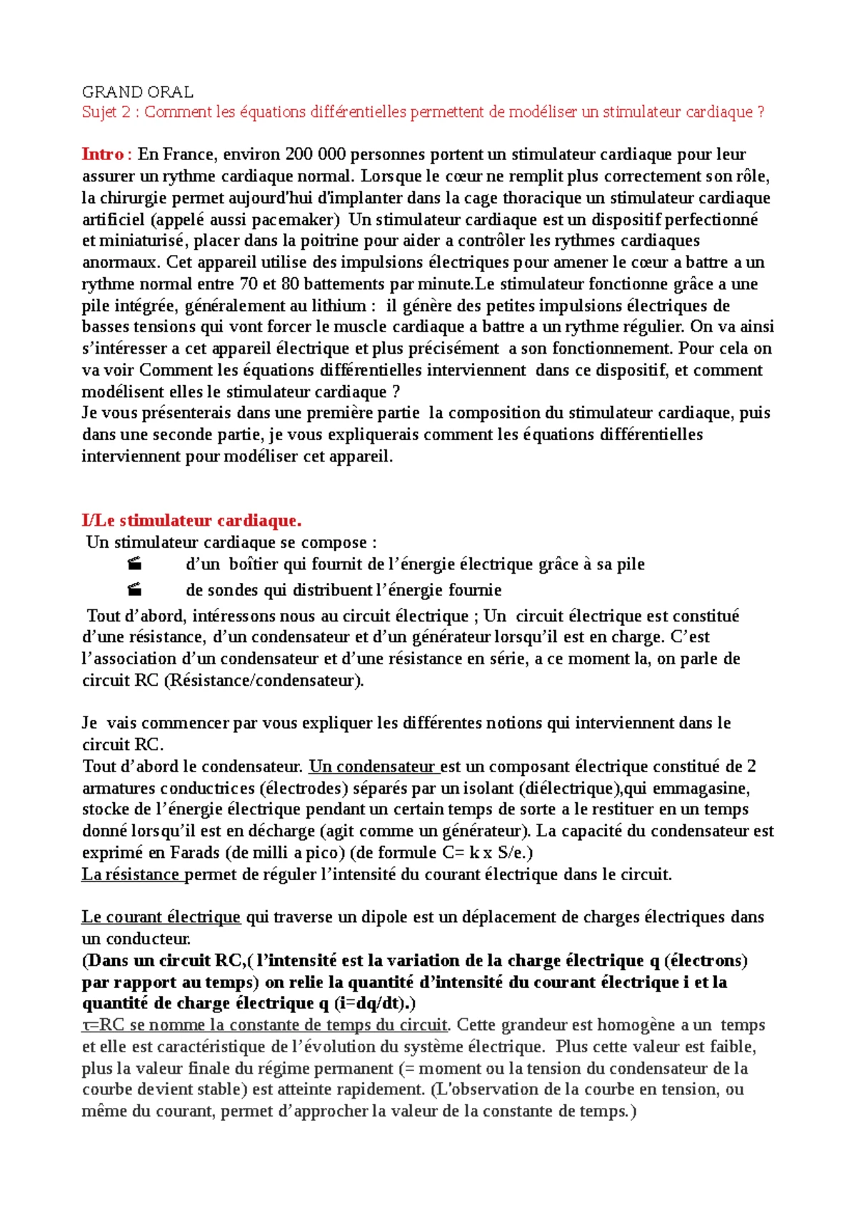 Grand oral sujet 2 - GRAND ORAL Sujet 2 : Comment les équations ...