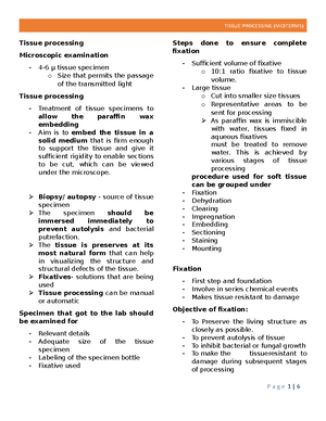 Grossing techniques and important notes - Specimen Preparation ...