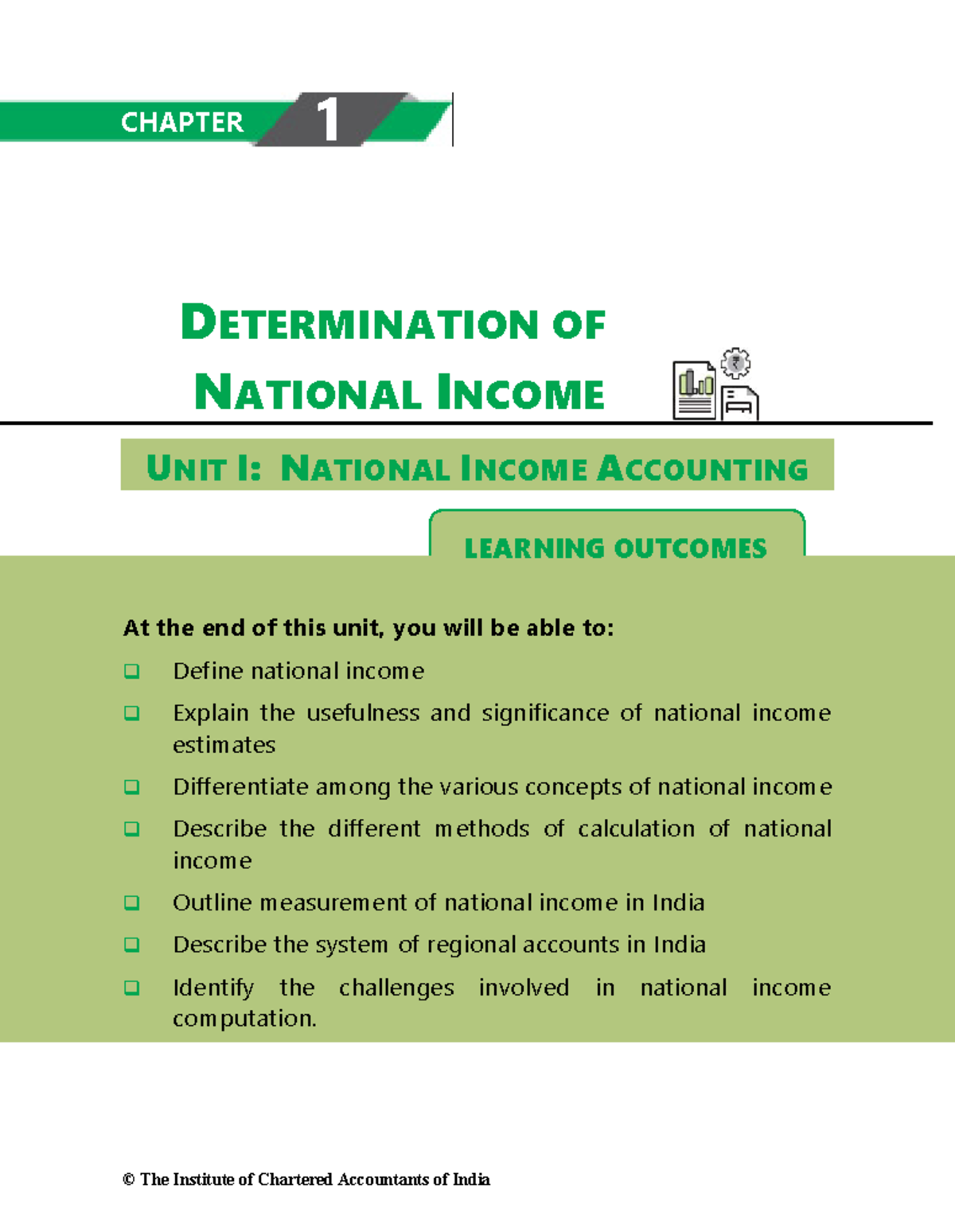 01. Unit I- National Income Accounting - LEARNING OUTCOMES ...