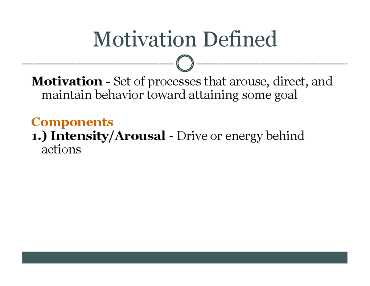 Understanding Motivation: Rewards & Goal Setting Analysis (PSY 101 ...