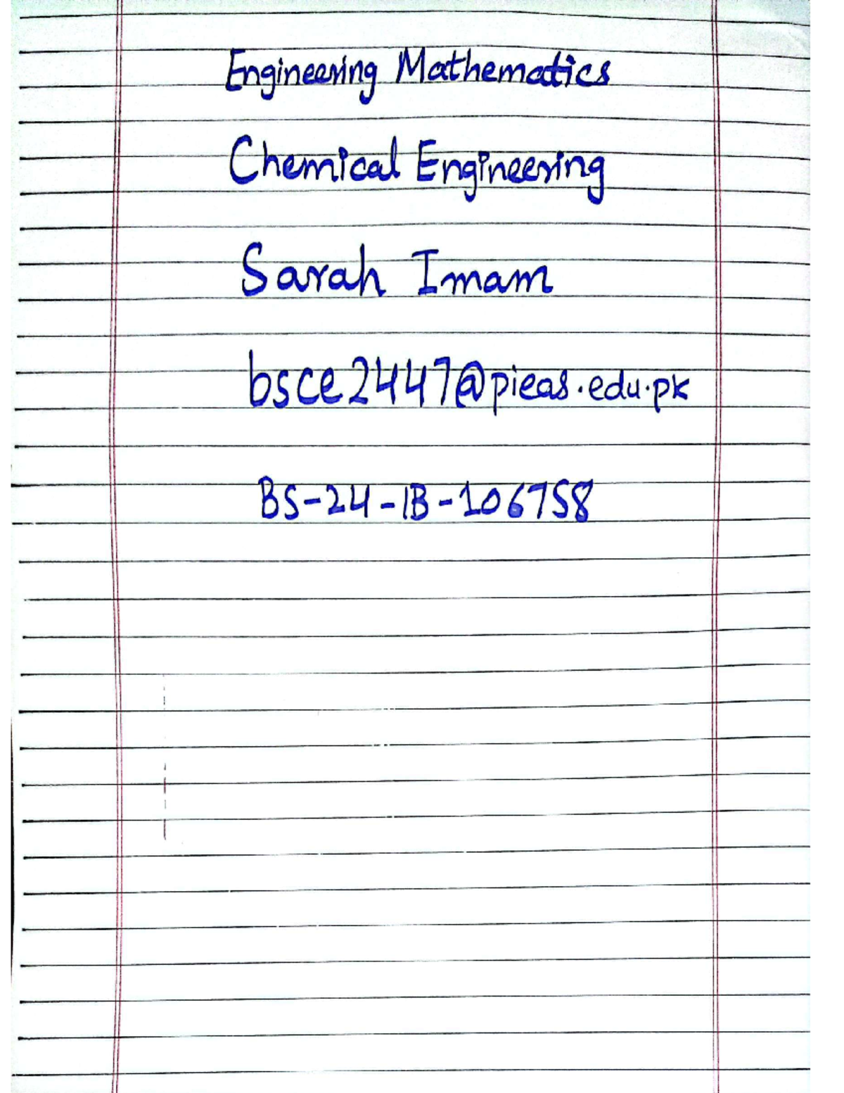 EM 1: Engineering Mathematics ODE & PDE Classification and Solutions ...