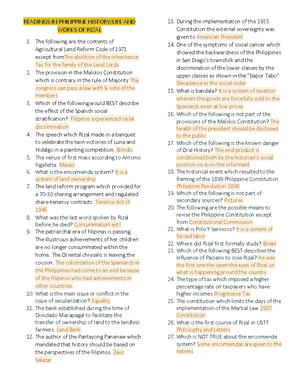 Rizal- Lesson 7- Influences - Lesson 7 Influences Lesson Introduction ...