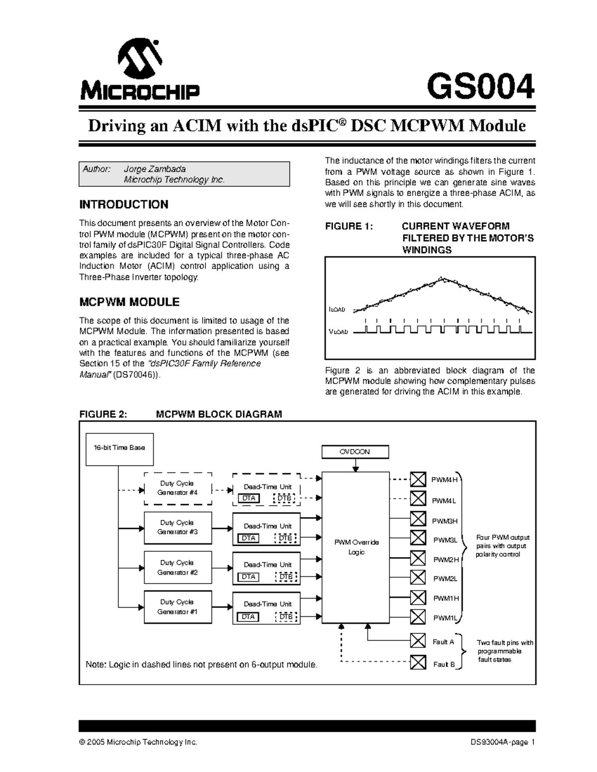 GS004 Driving ACIM Control Using MCPWM Module Techniques - Studocu