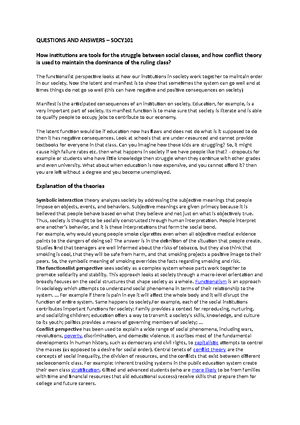 [Solved] EXAMPLE of I ME SELF - Sociology 101 (SOCY101) - Studocu