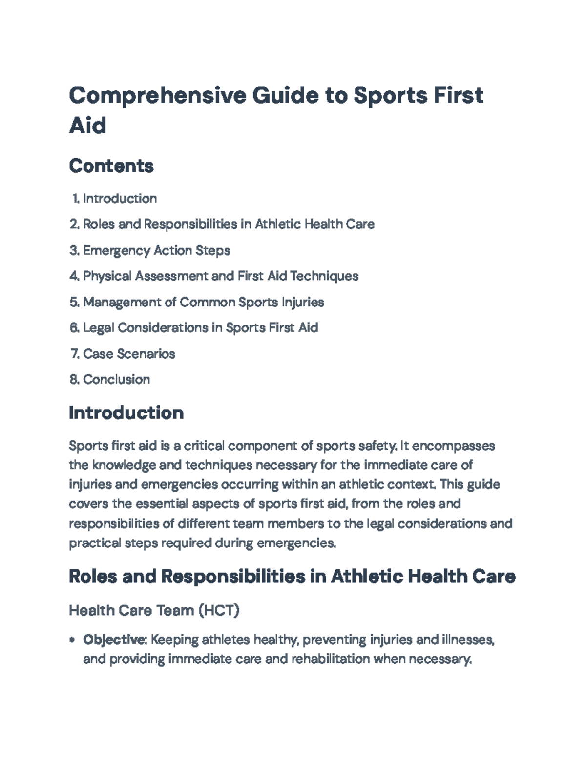 Comprehensive Guide to Sports First Aid: Techniques & Legal Insights ...