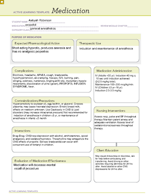 Ondansetron - medication template - ACTIVE LEARNING TEMPLATES ...